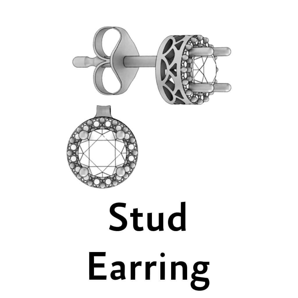 Custom Stud (Post) by JewelryThis