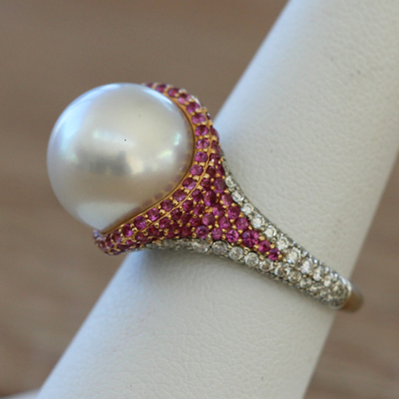 Pearl Perfection Ring » JewelryThis - Custom Jewelry