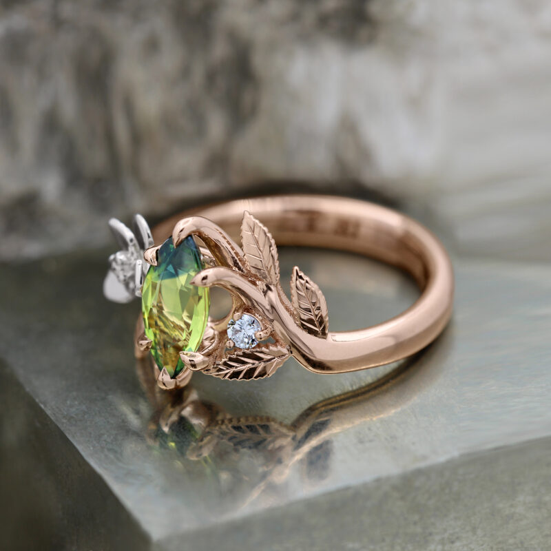 Nature inspired Engagement Ring Success Story JewelryThis