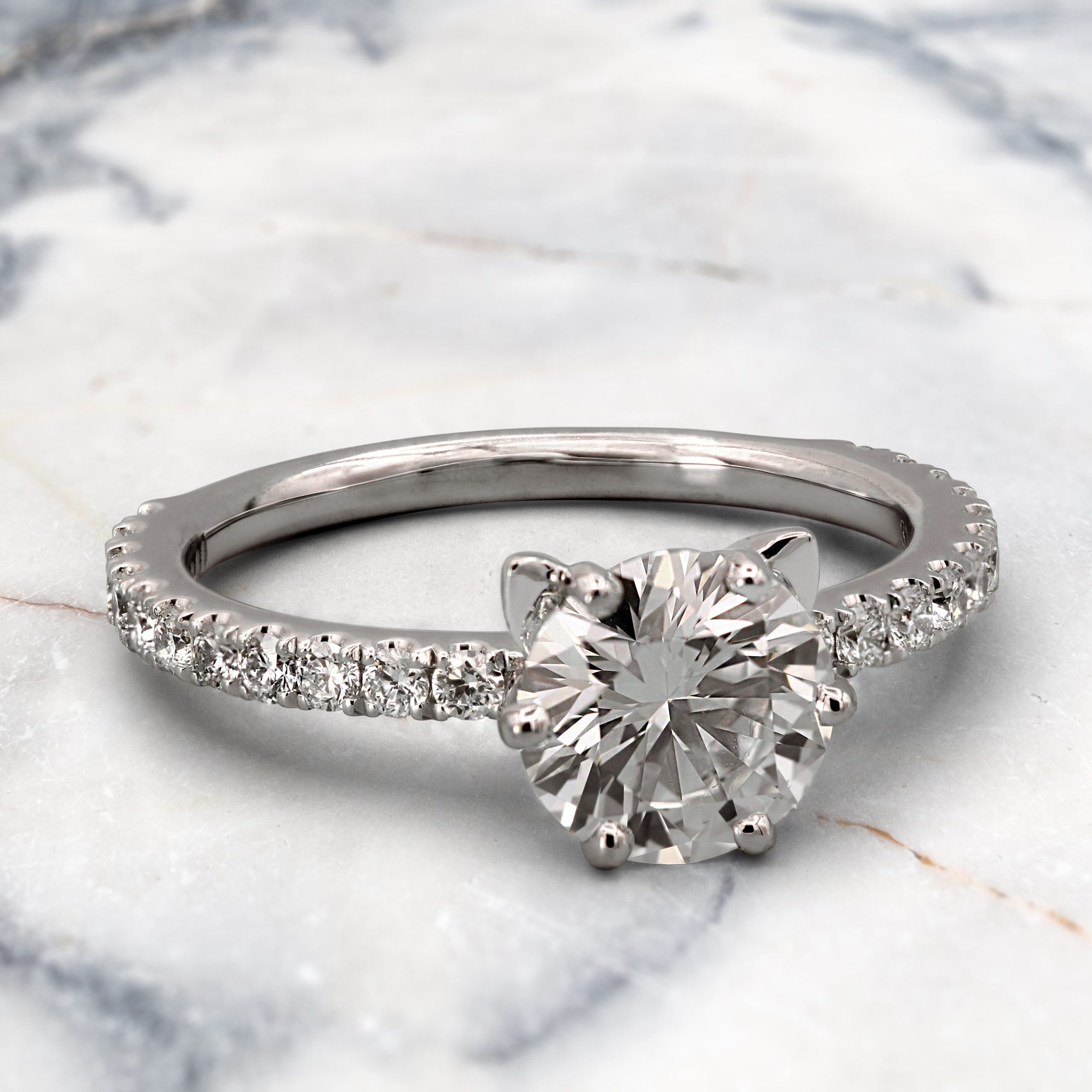 Cat Engagement Ring » JewelryThis - Custom Jewelry