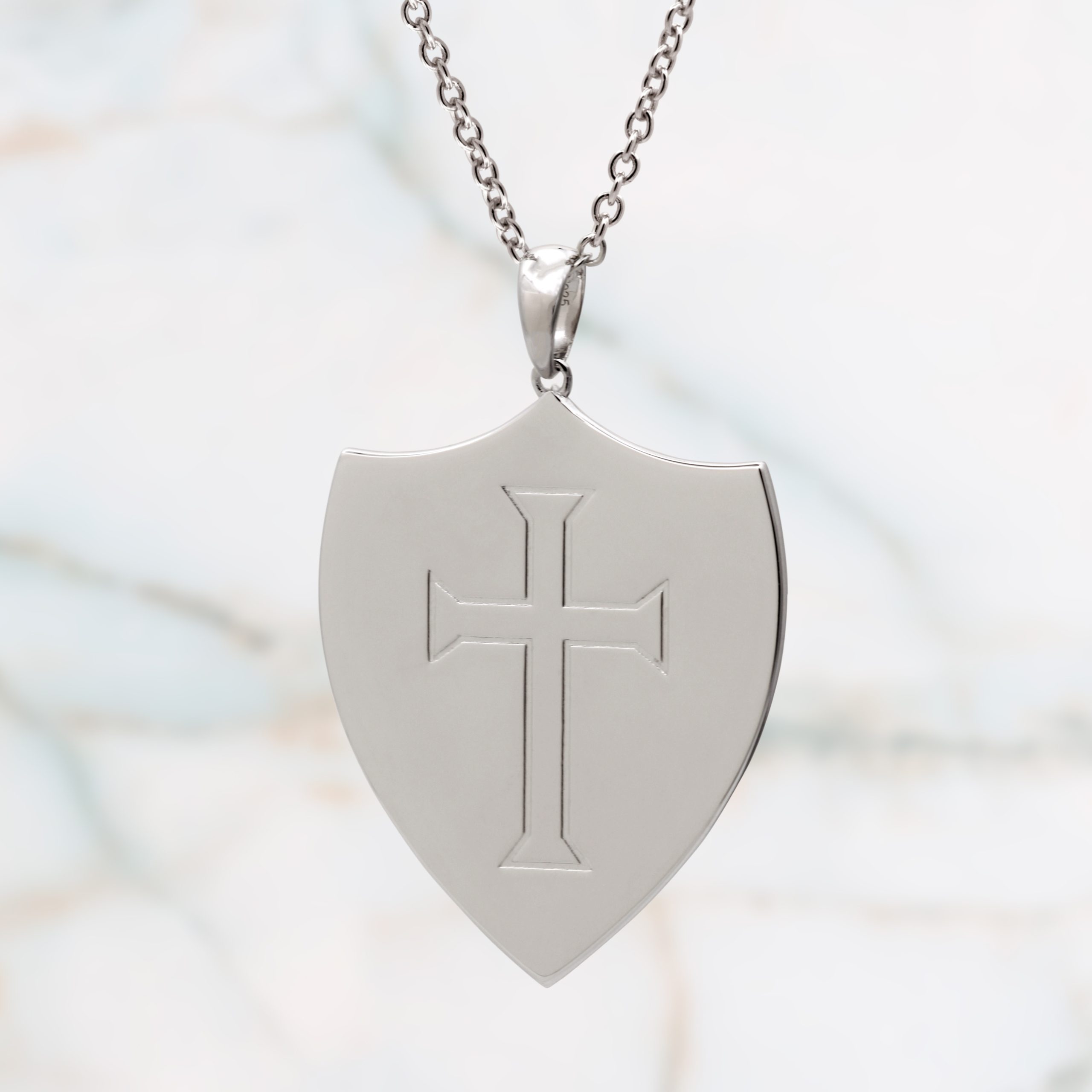 Religious Shield Pendant » JewelryThis - Custom Jewelry