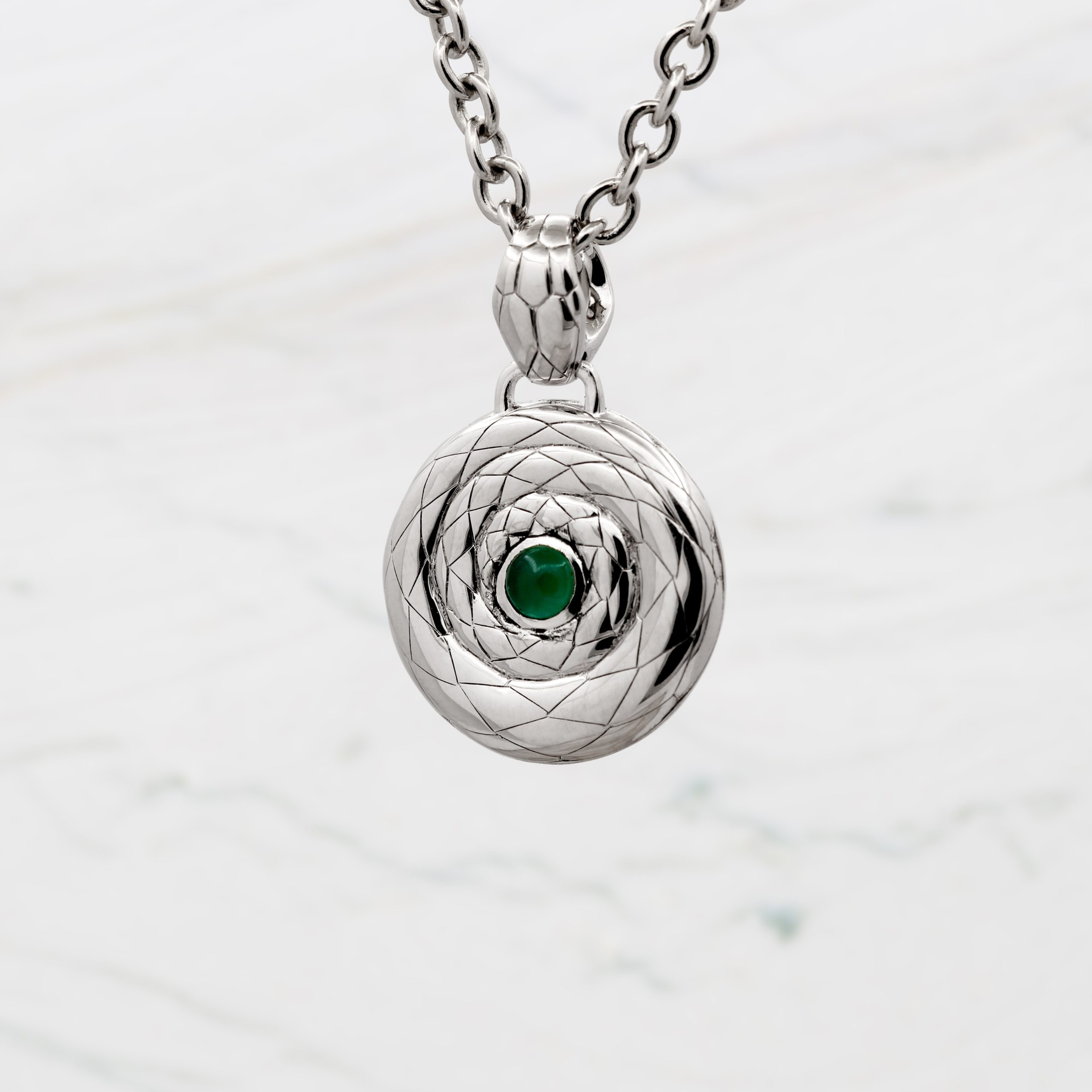 Serpent Sterling Silver Pendant » JewelryThis - Custom Jewelry