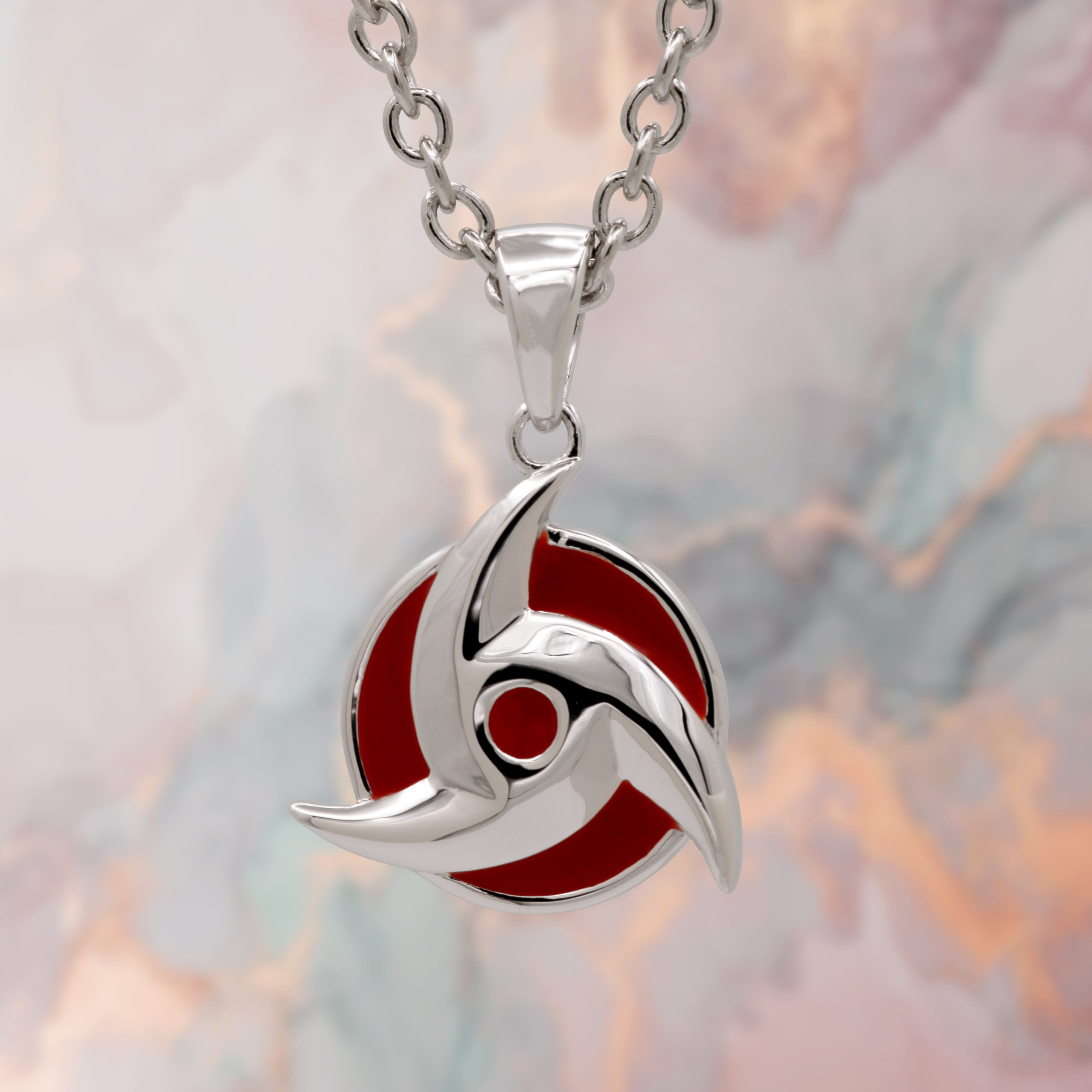 Sterling Silver And Enamel Wheel Pendant » JewelryThis - Custom Jewelry