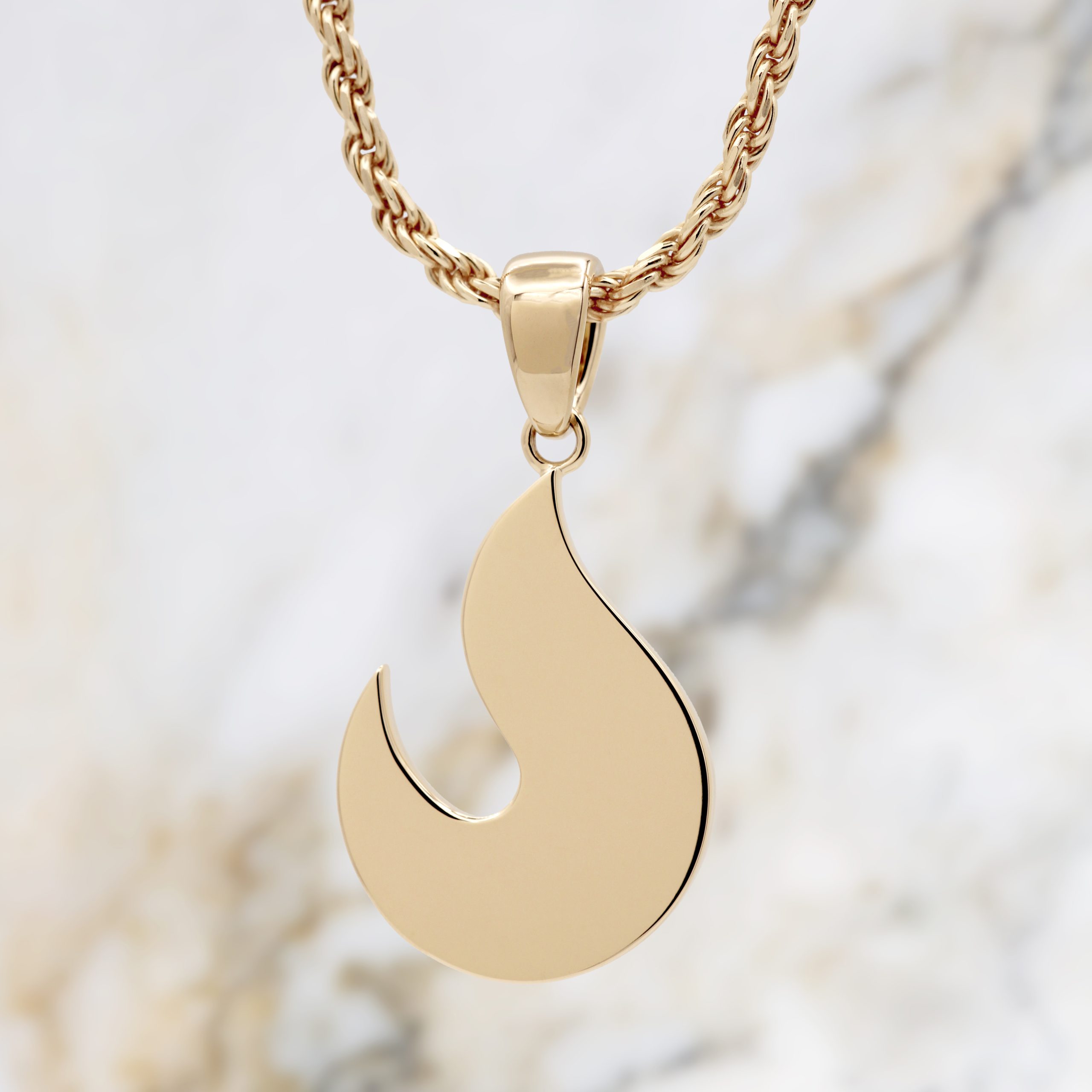 14Karat Gold And Enamel Logo Pendant » JewelryThis - Custom Jewelry