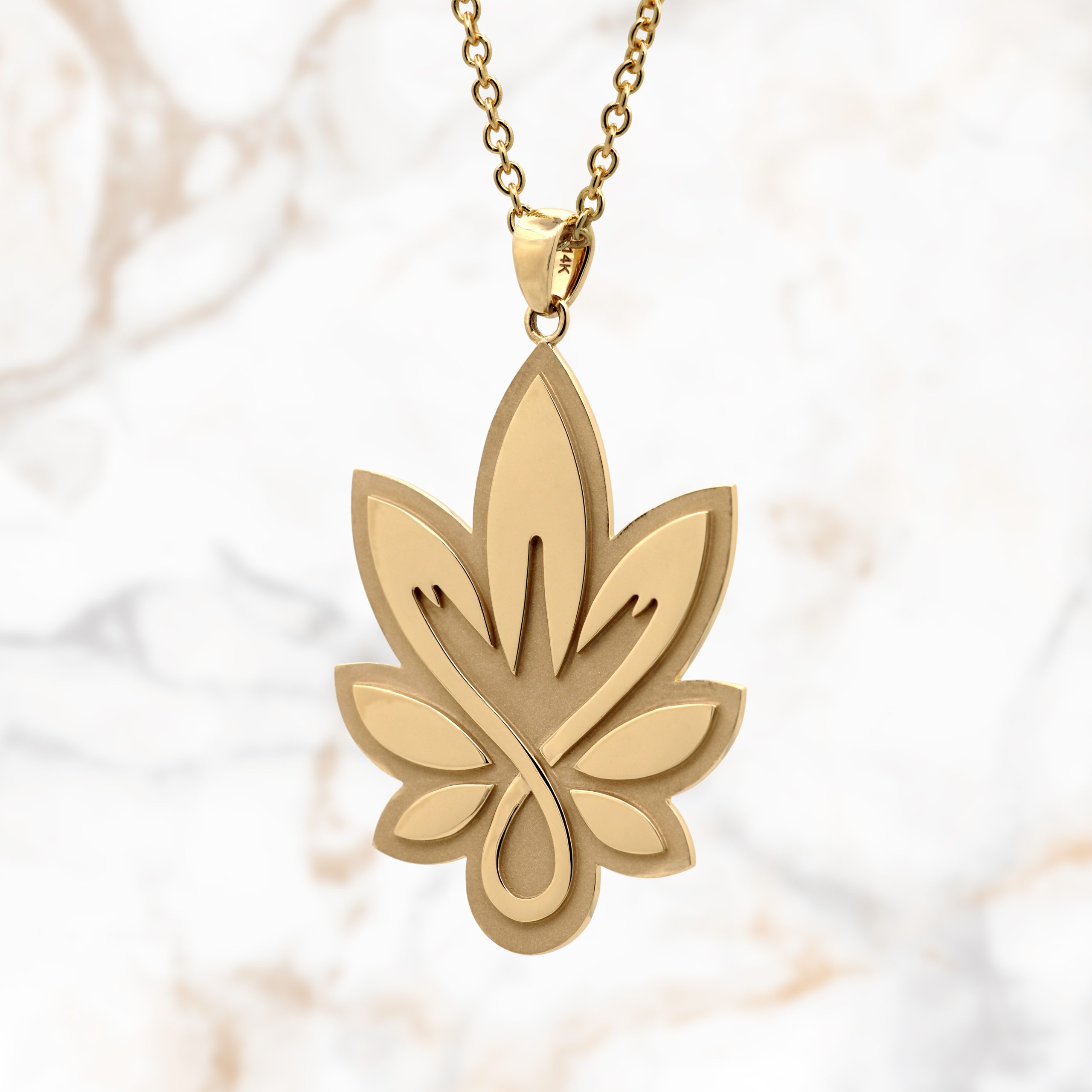 Leaf Logo Pendant » JewelryThis - Custom Jewelry