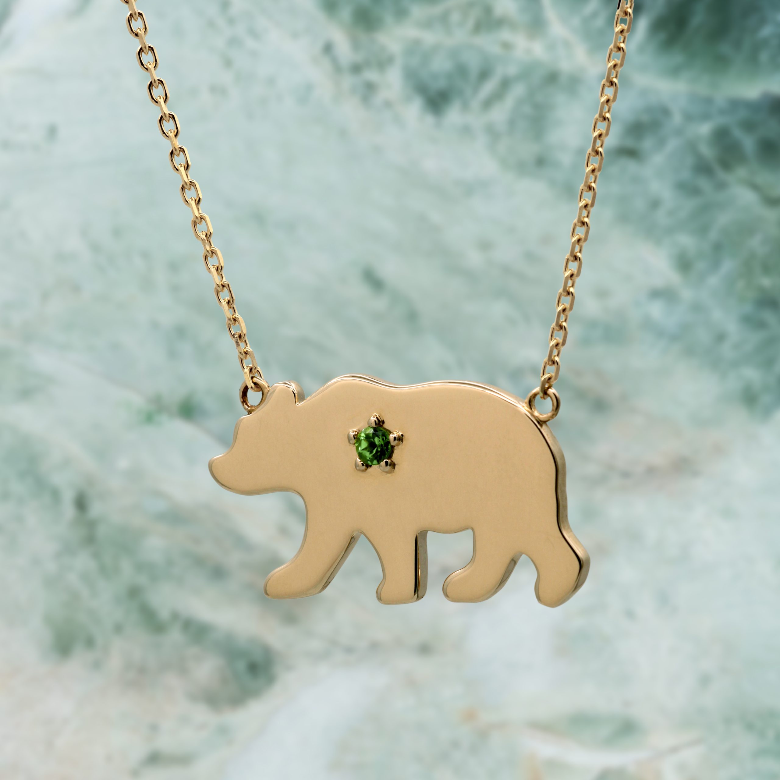 Bear Birthstone Pendant » JewelryThis - Custom Jewelry