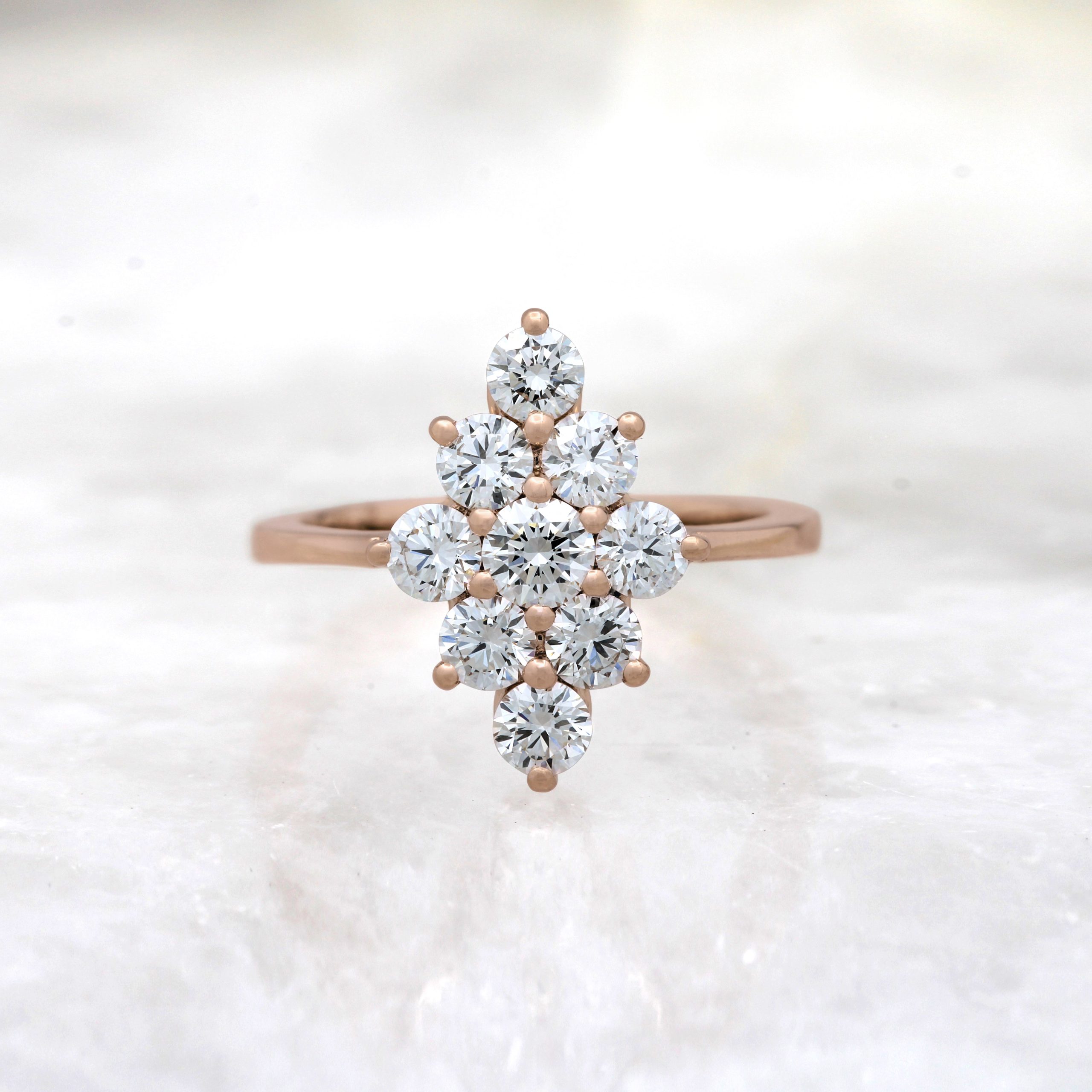 A Lasting Impression - Marquise Cluster Engagement Ring » JewelryThis