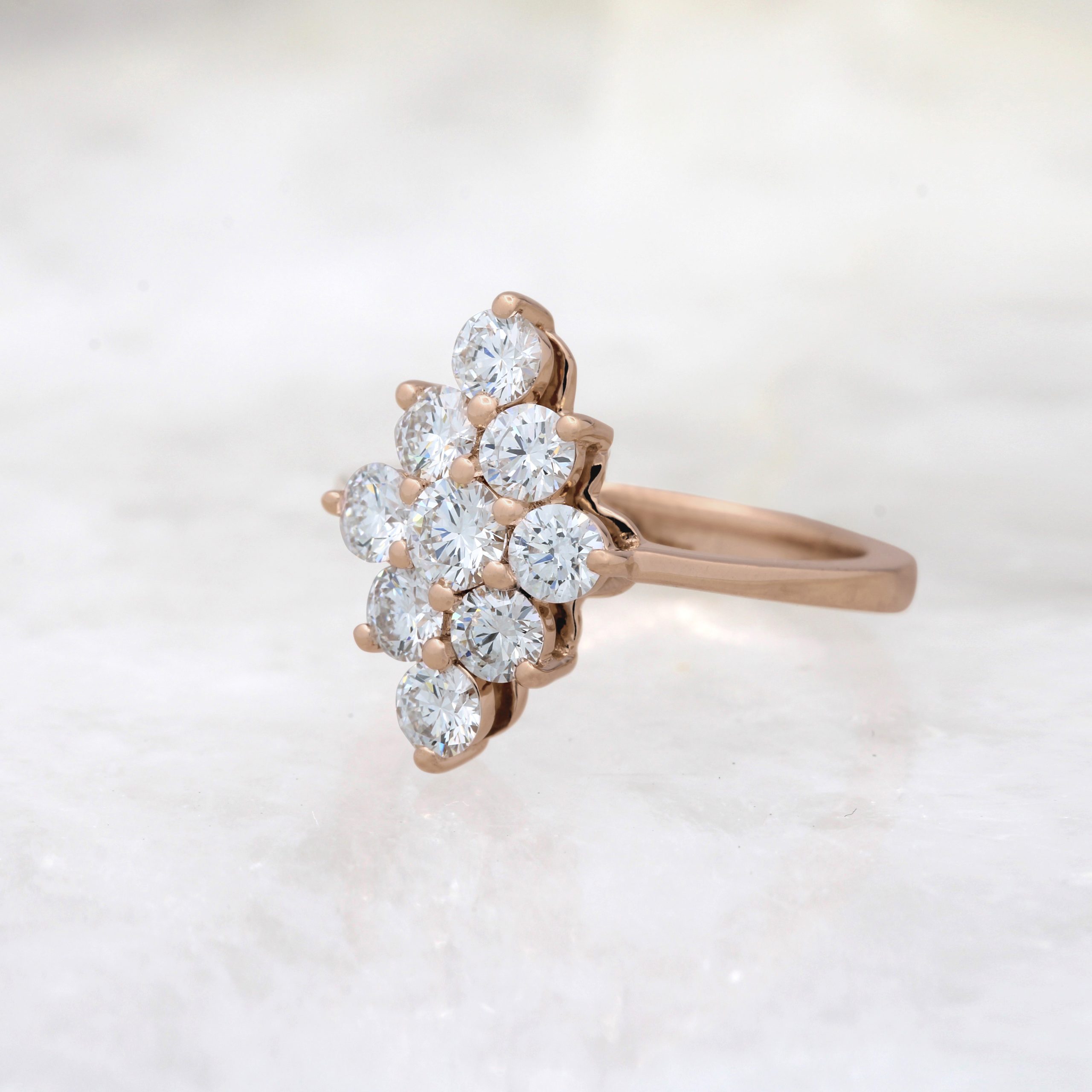 A Lasting Impression - Marquise Cluster Engagement Ring » JewelryThis