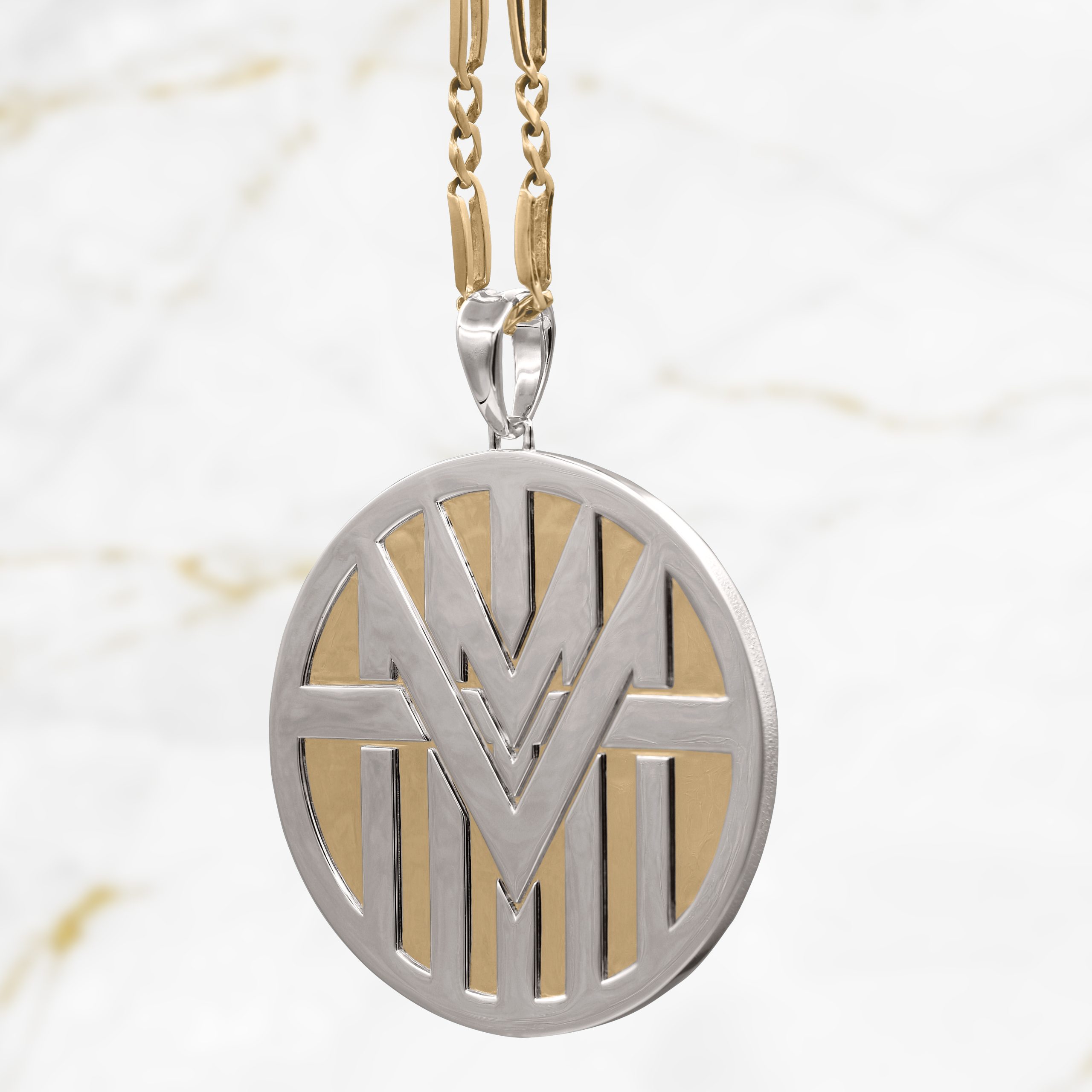 M Logo Pendant » JewelryThis - Custom Jewelry