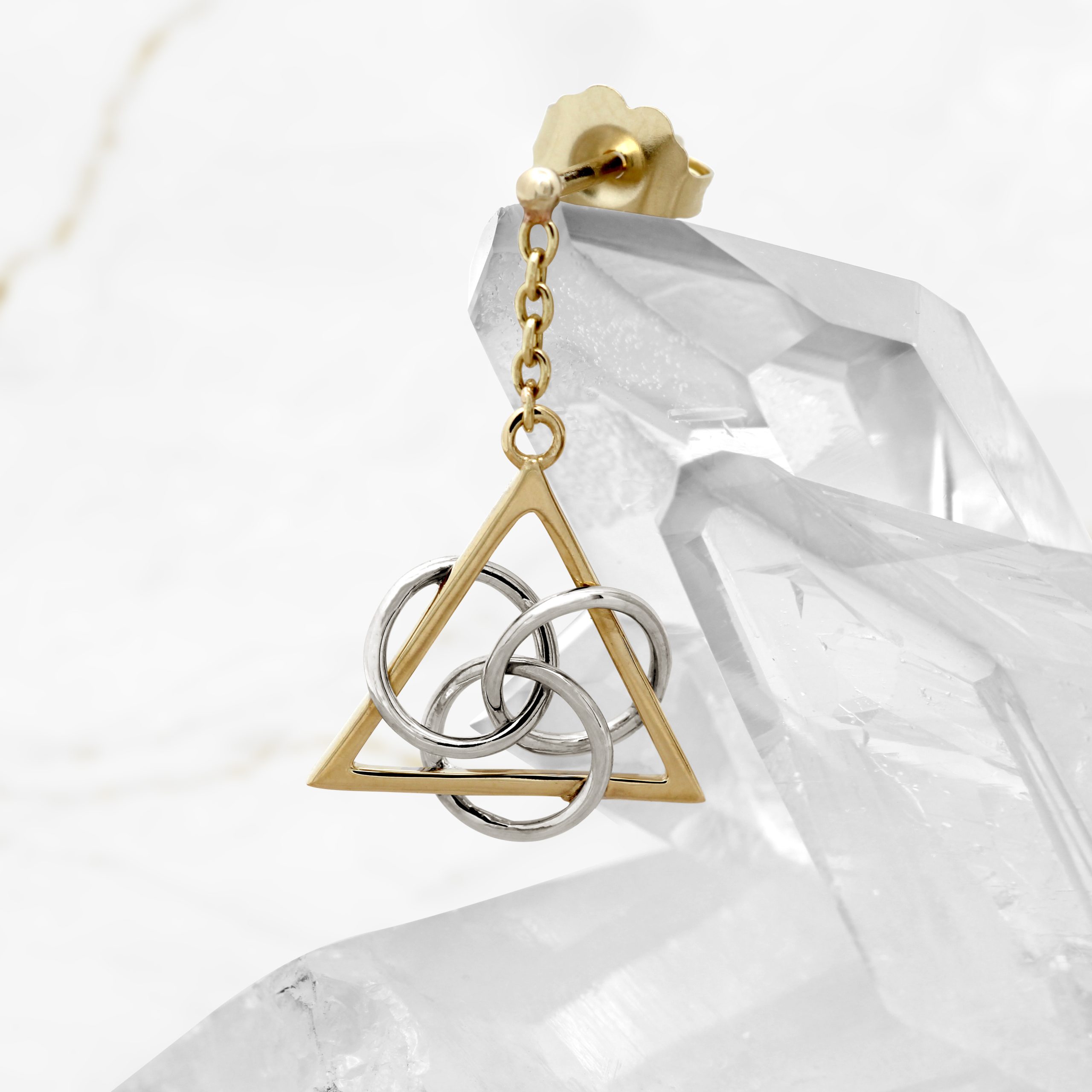 Trinity Circle Earring » JewelryThis - Custom Jewelry