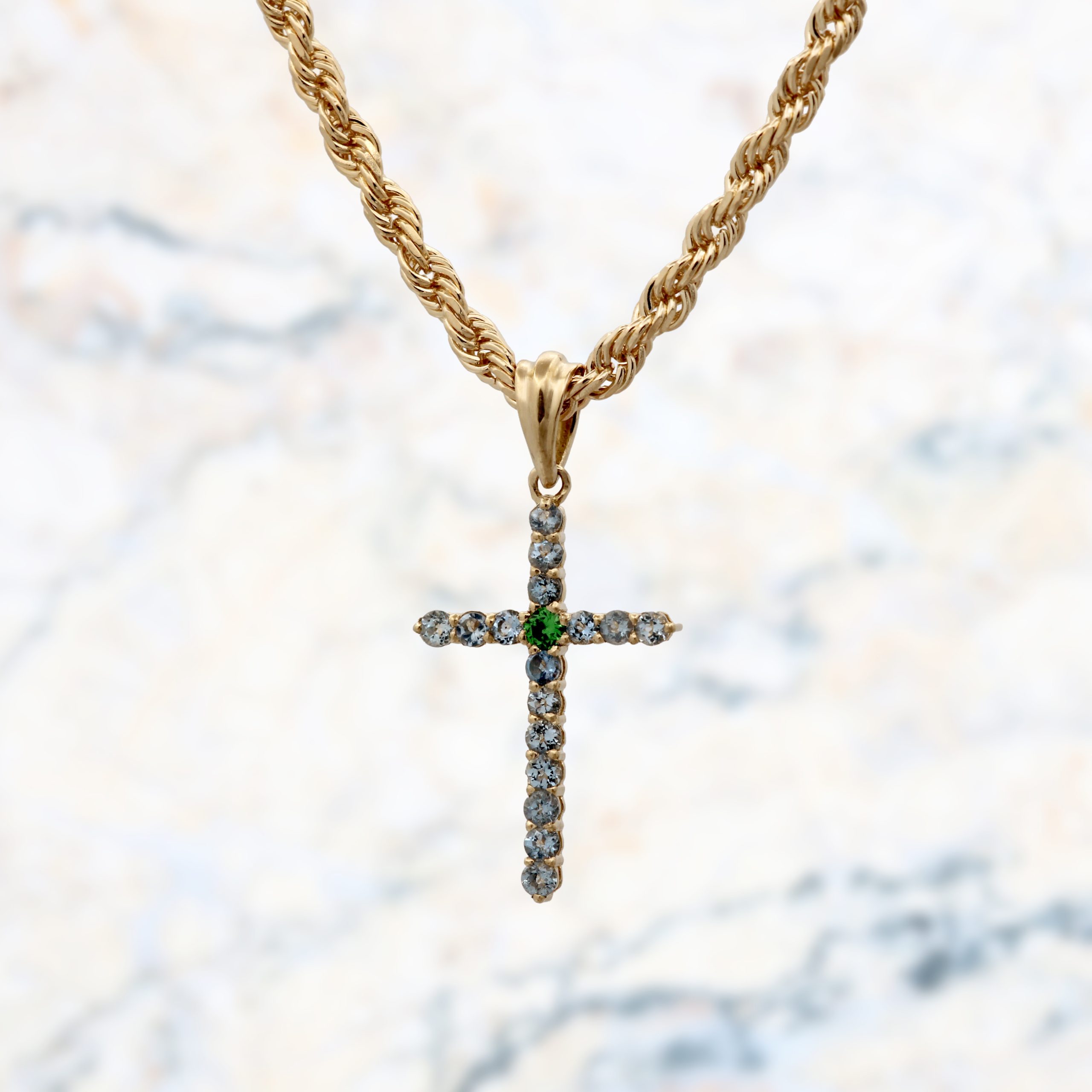 Birthstone Cross » JewelryThis - Custom Jewelry