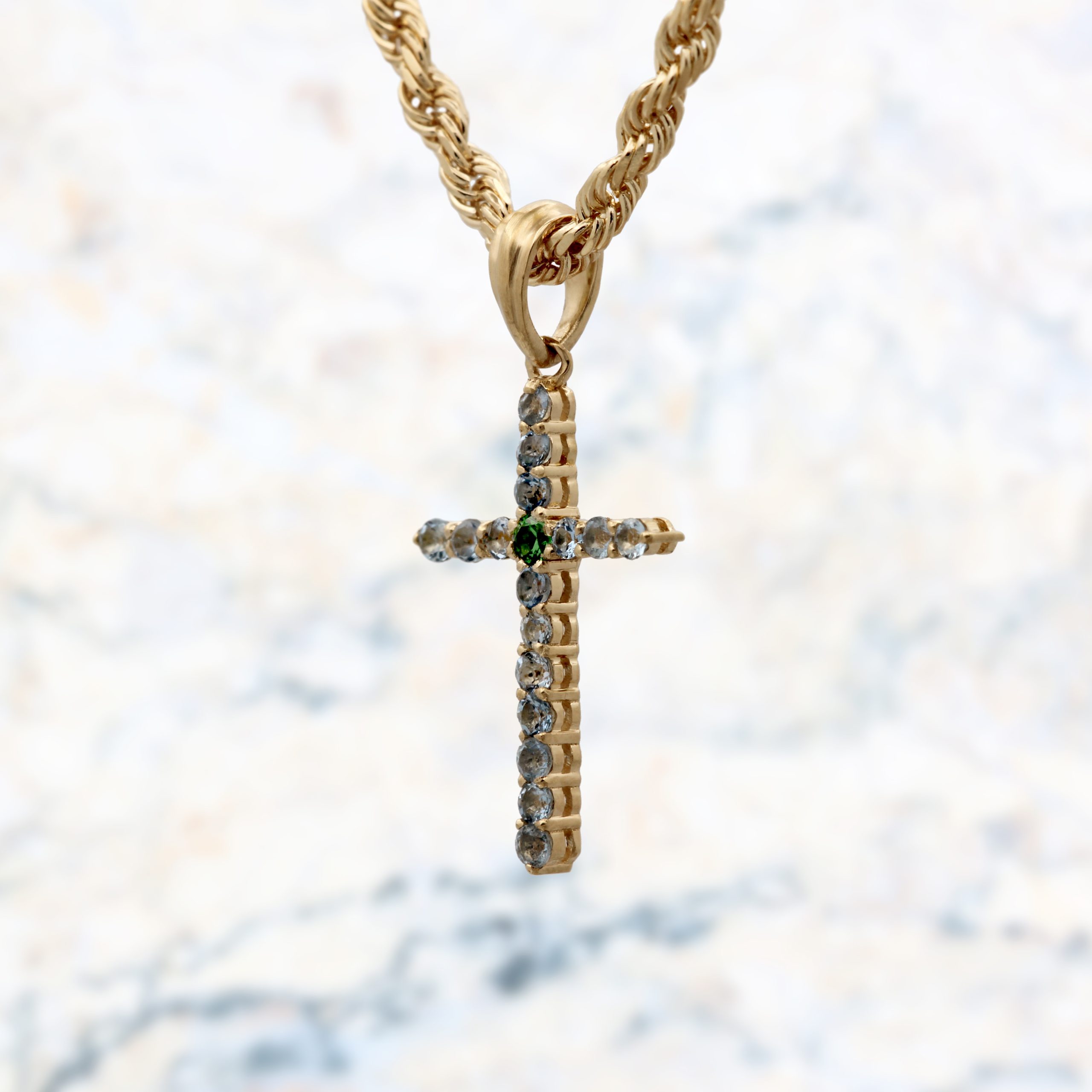Birthstone Cross » JewelryThis - Custom Jewelry