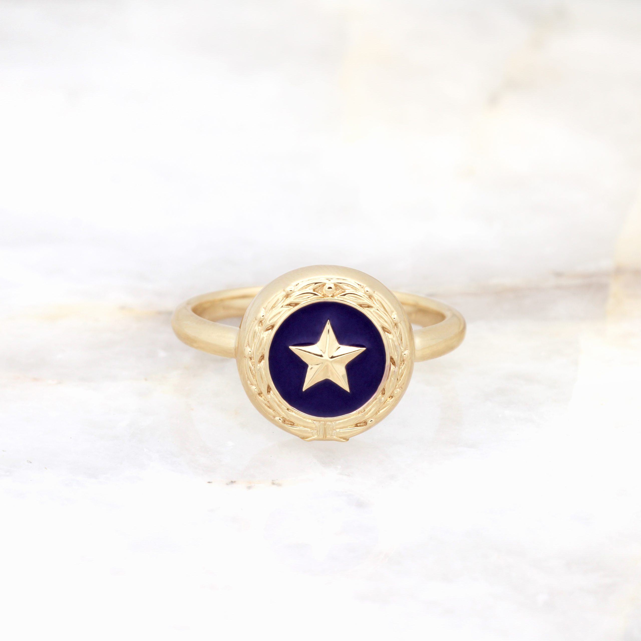Military Gold Star Ring » JewelryThis - Custom Jewelry