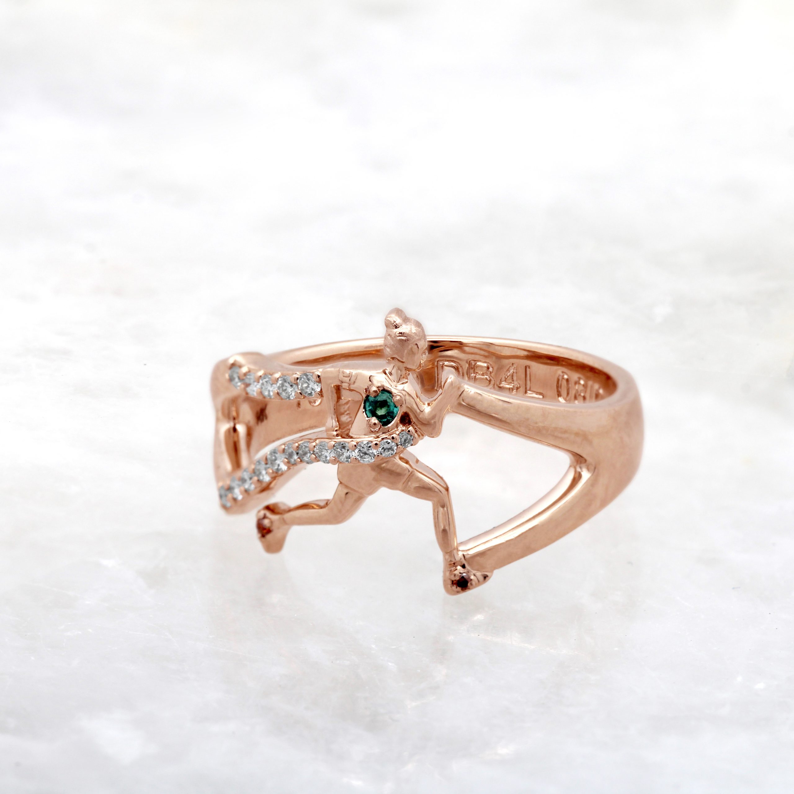 Woman Running Ring » JewelryThis - Custom Jewelry