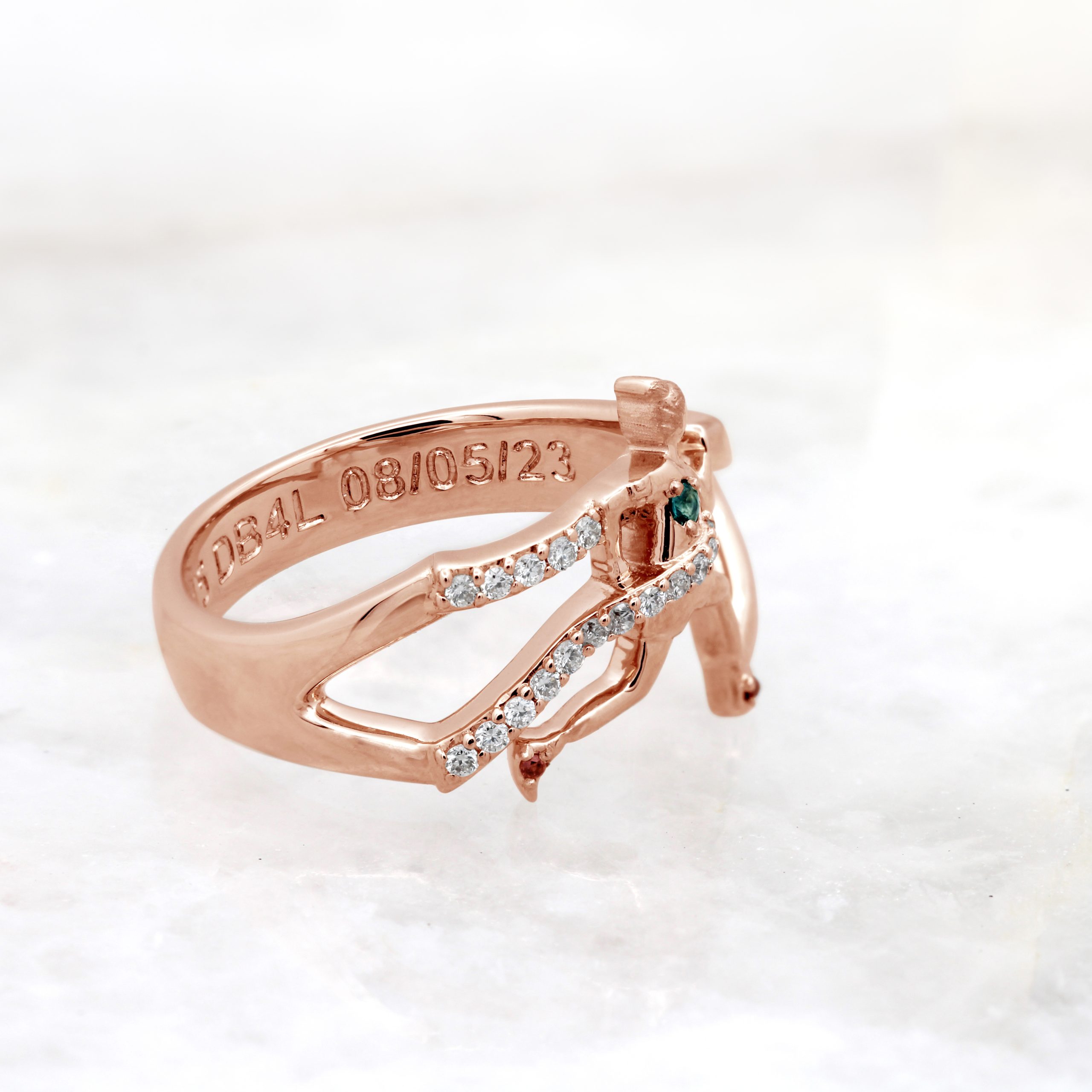 Woman Running Ring » JewelryThis - Custom Jewelry