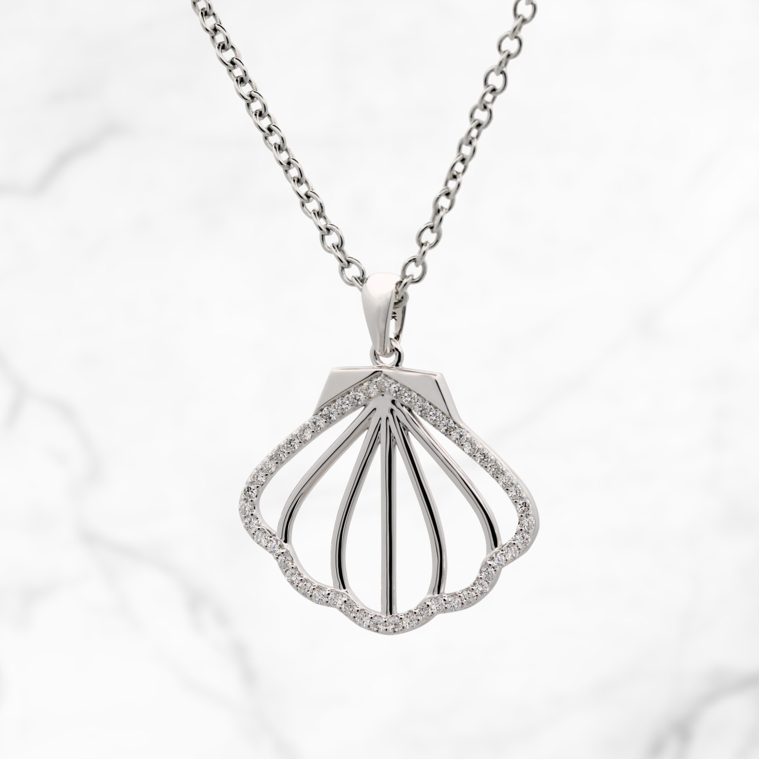 Scalloped Shell Pendant » JewelryThis - Custom Jewelry