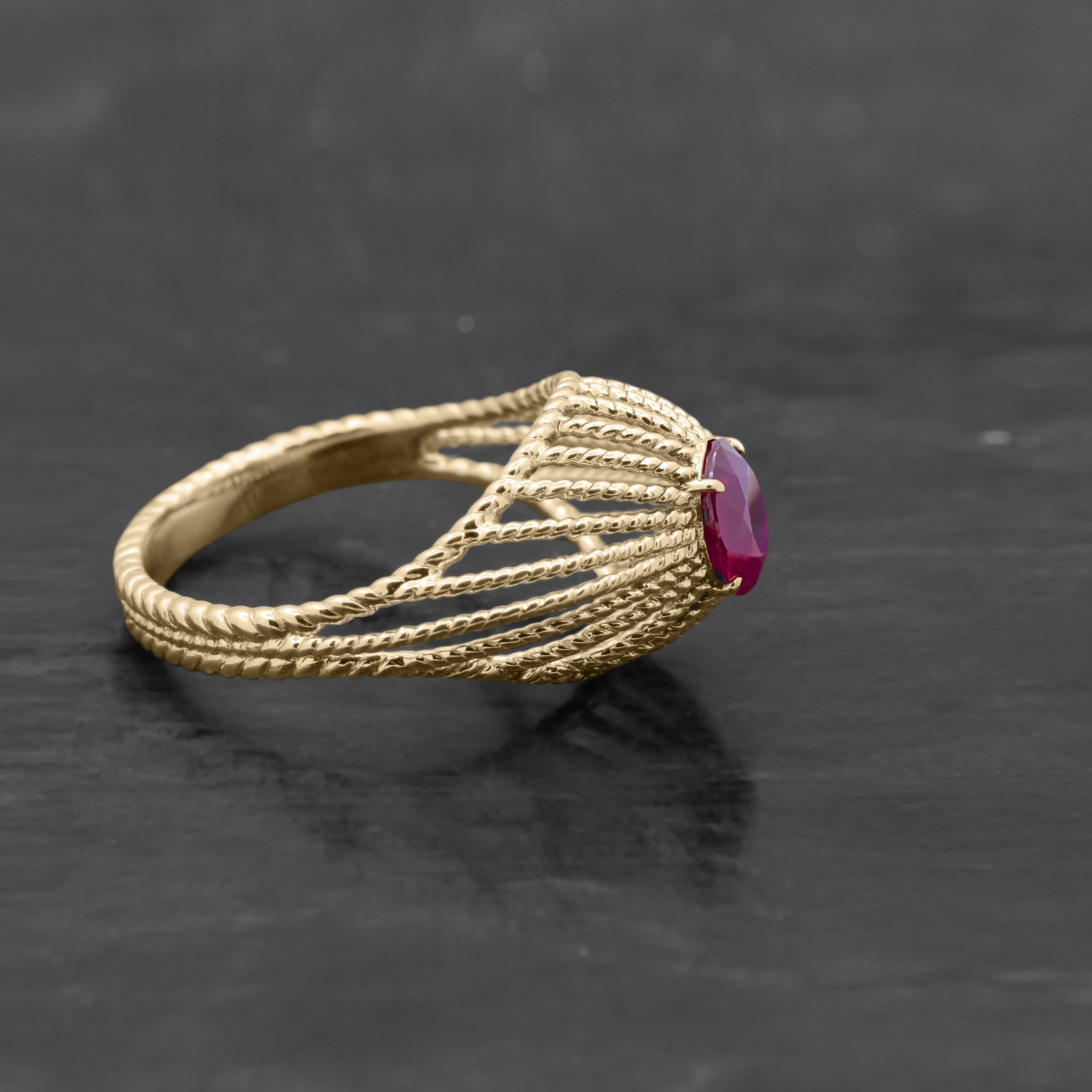Vintage Oval Ruby Ring » Custom Jewelry by Jewelrythis