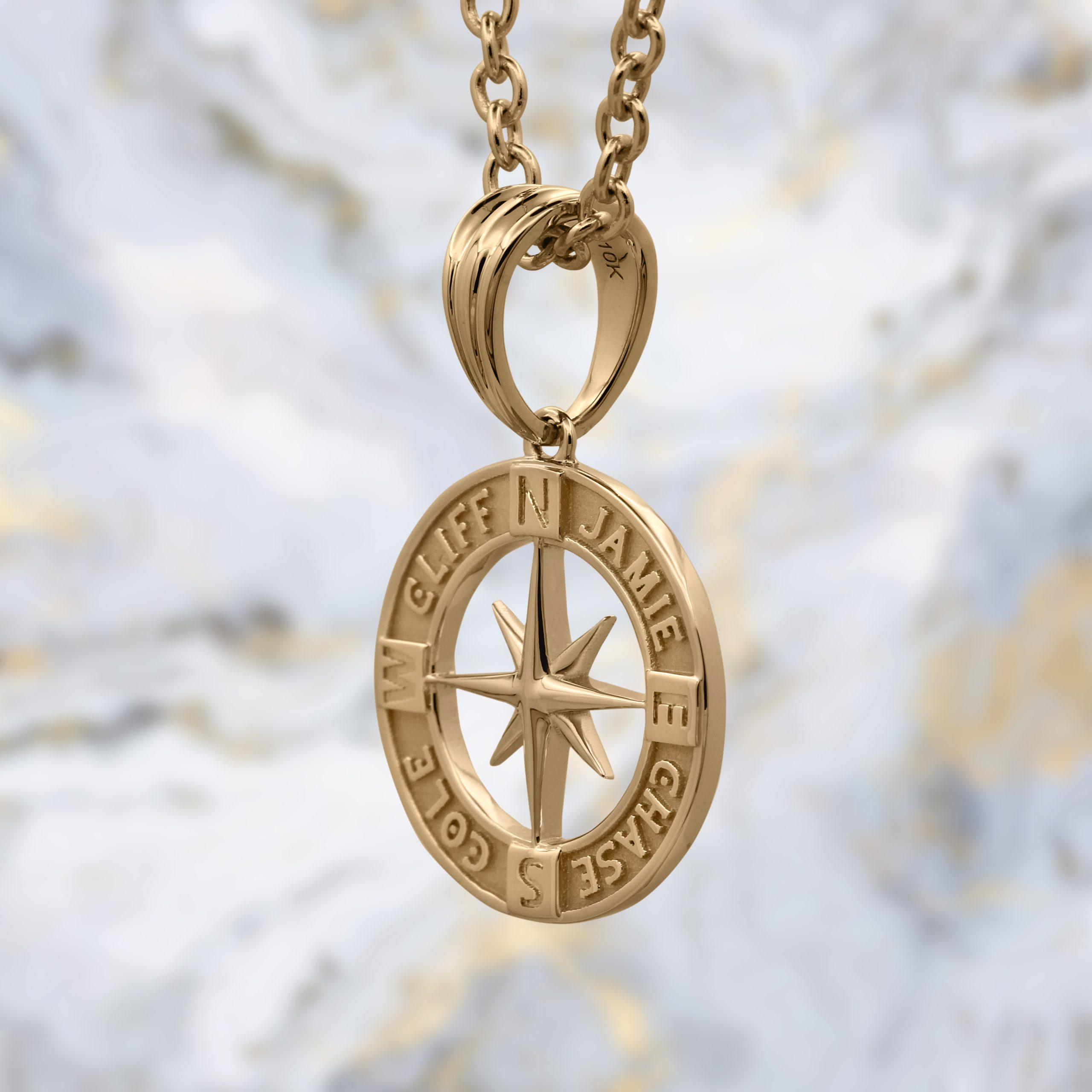 Family Compass Pendant » JewelryThis - Custom Jewelry