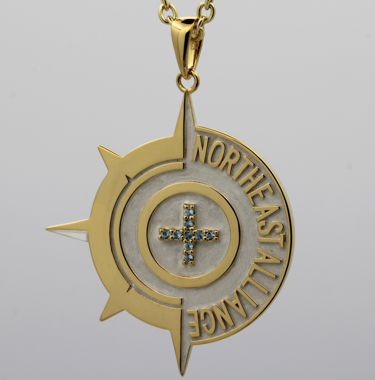 Two Tone Logo Pendant » Custom Jewelry by Jewelrythis