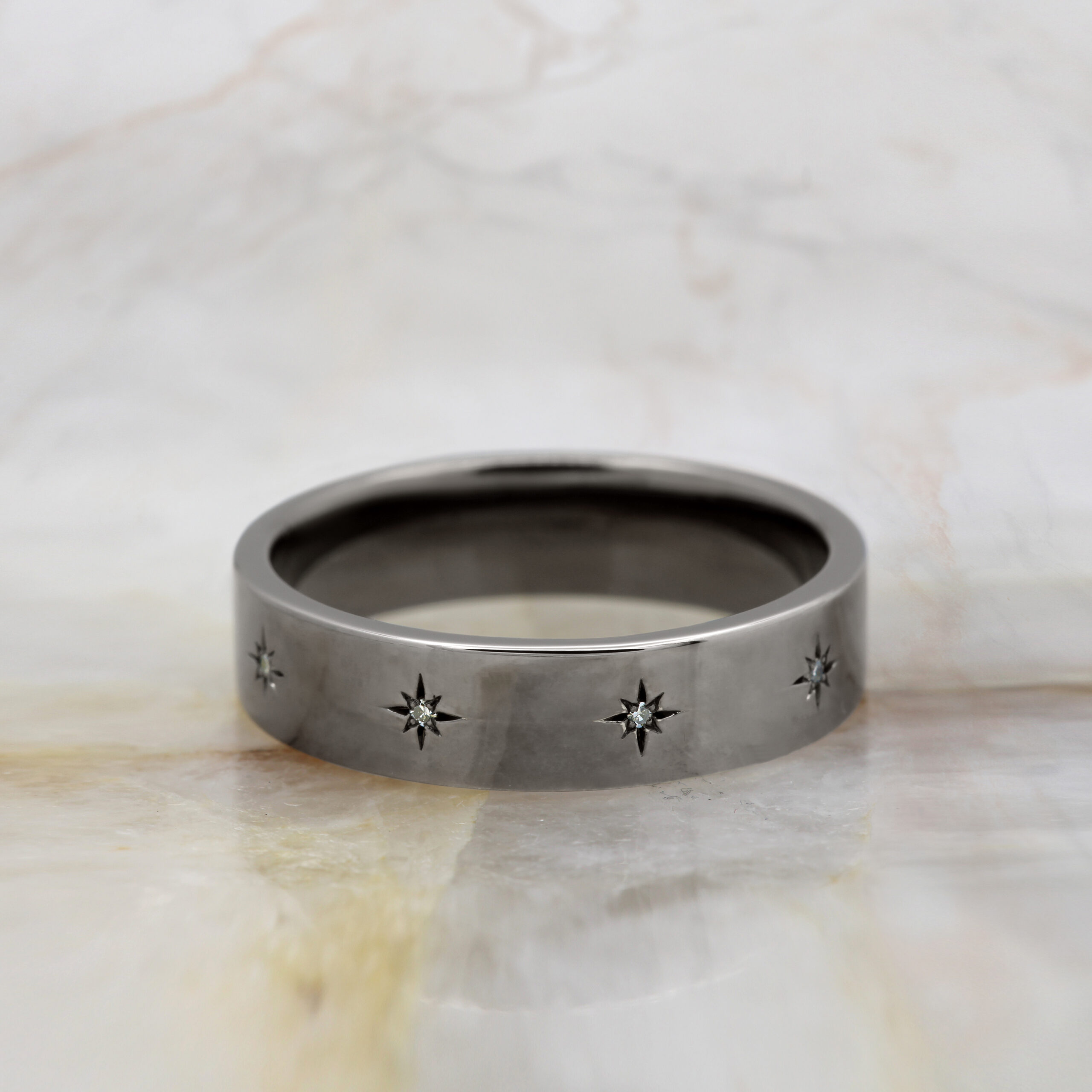 Black Rhodium Starlight Band » JewelryThis - Custom Jewelry
