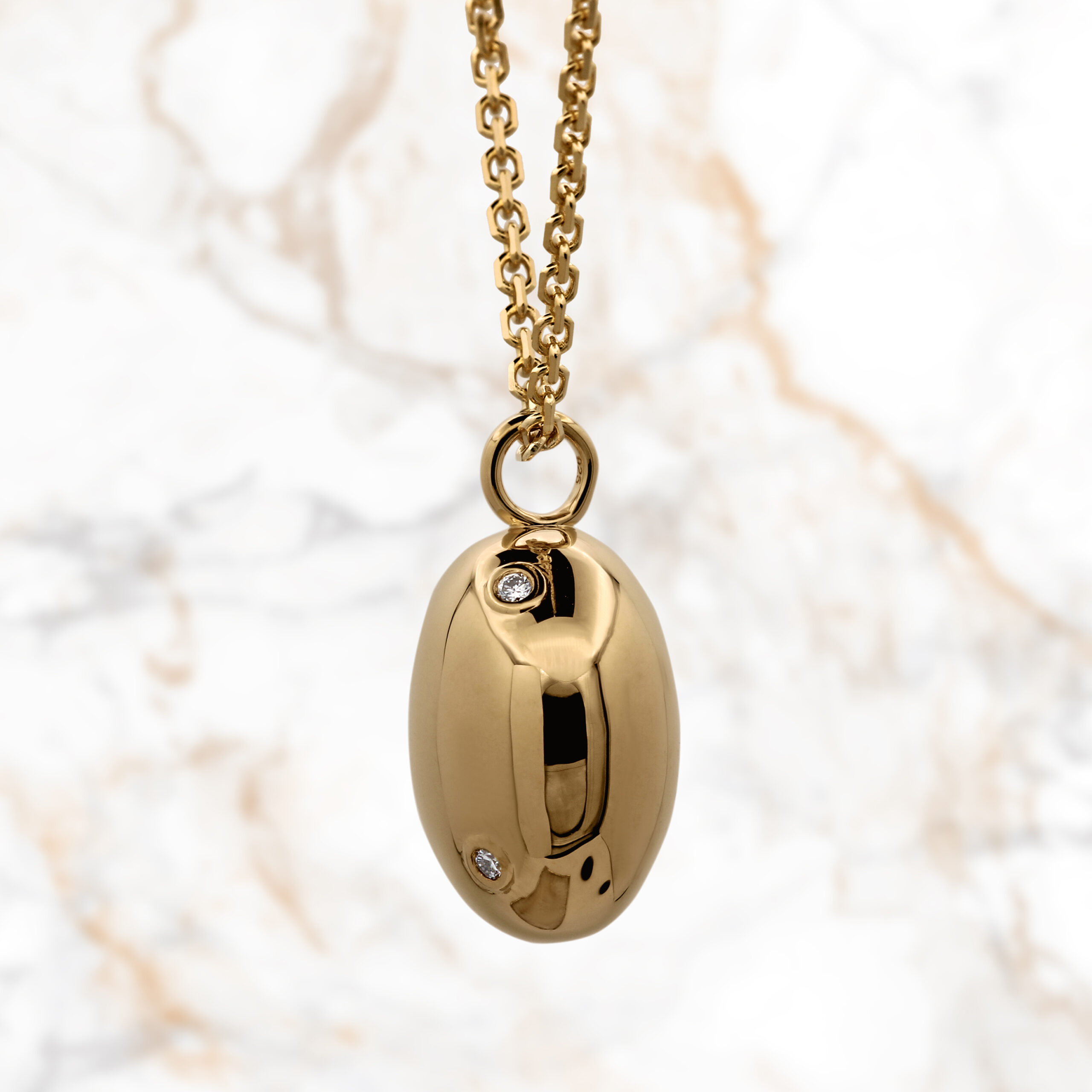 Gold Plated Silver Spherical Pendant » Custom Jewelry by Jewelrythis