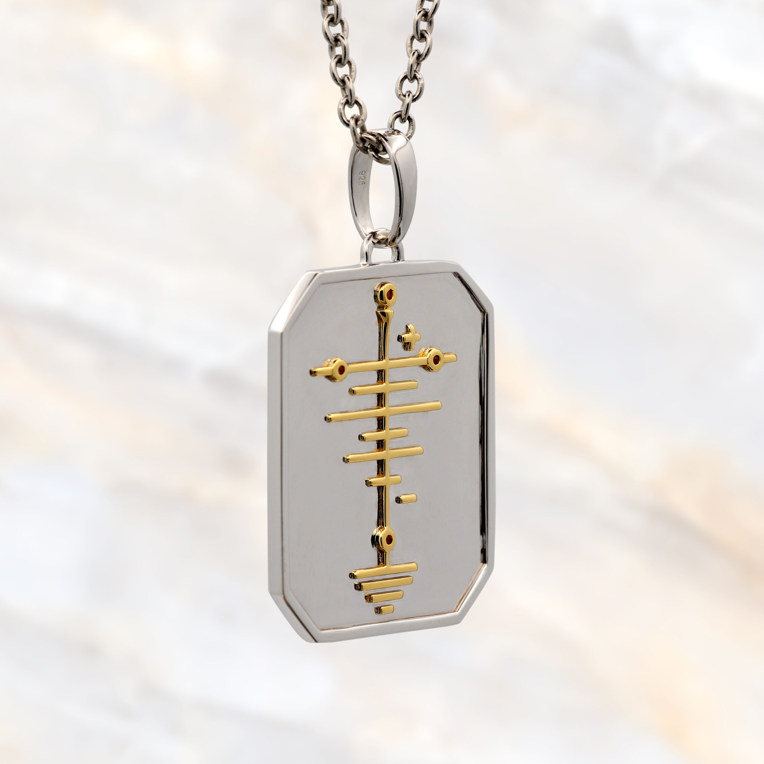 Silver And Gold Symbol Pendant » Custom Jewelry by Jewelrythis