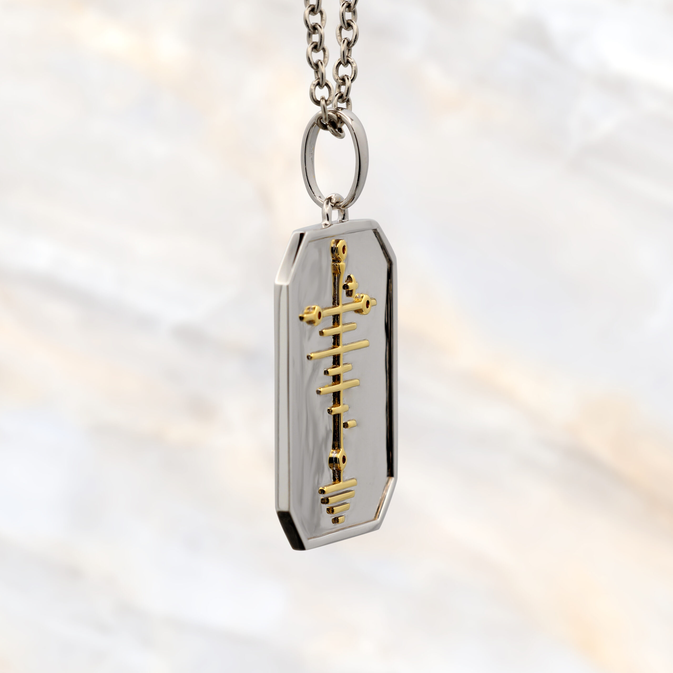 Silver And Gold Symbol Pendant » Custom Jewelry by Jewelrythis