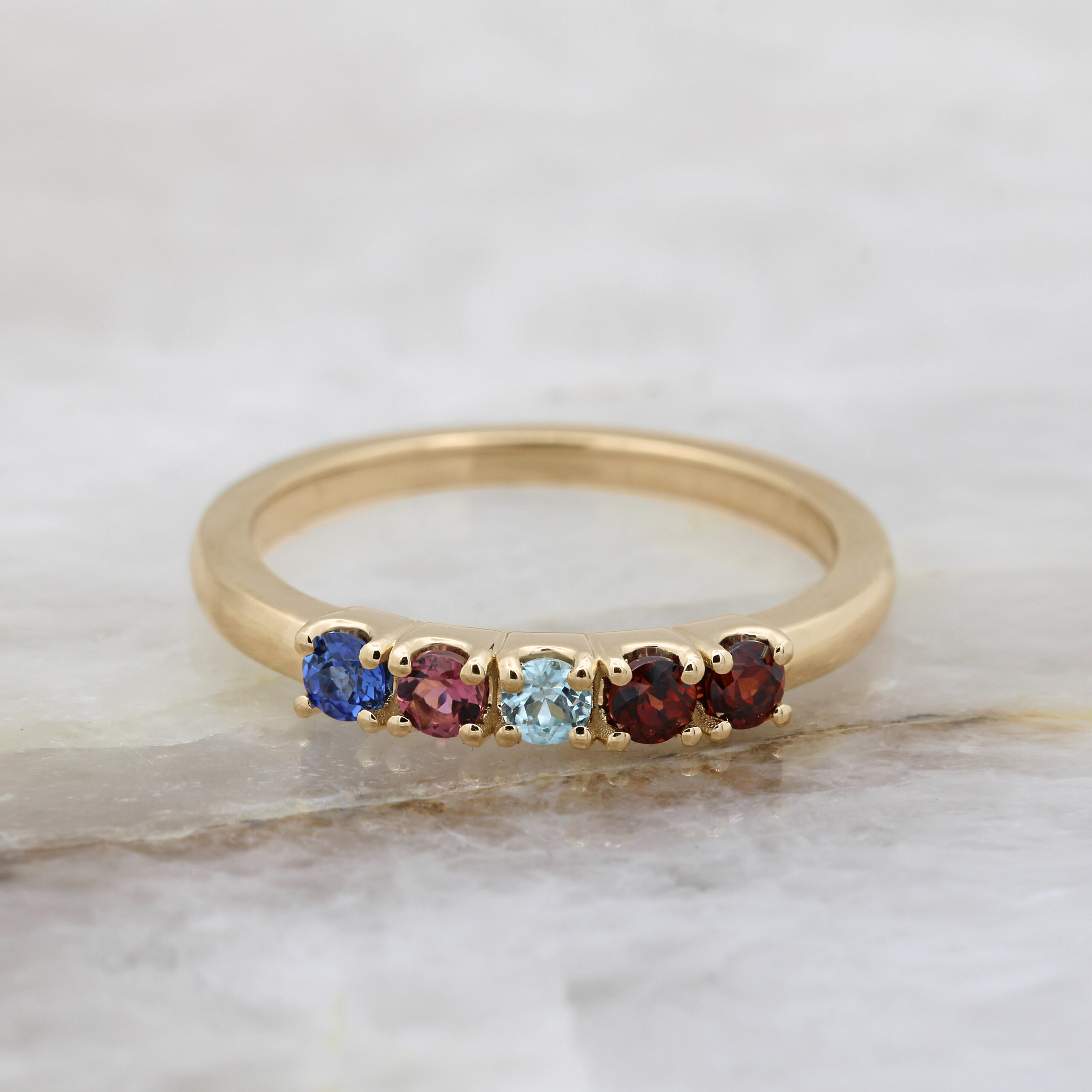 Mothers Ring With Children's Birthstones » JewelryThis - Custom Jewelry