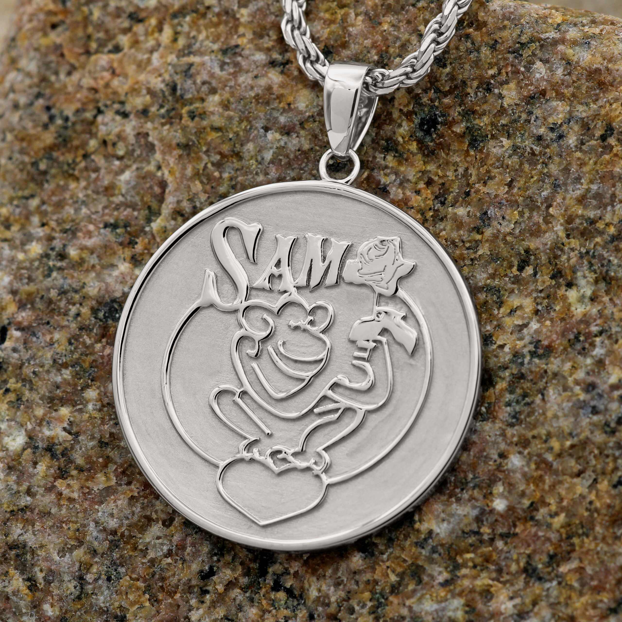 Samrose Couple's Pendant » JewelryThis - Custom Jewelry