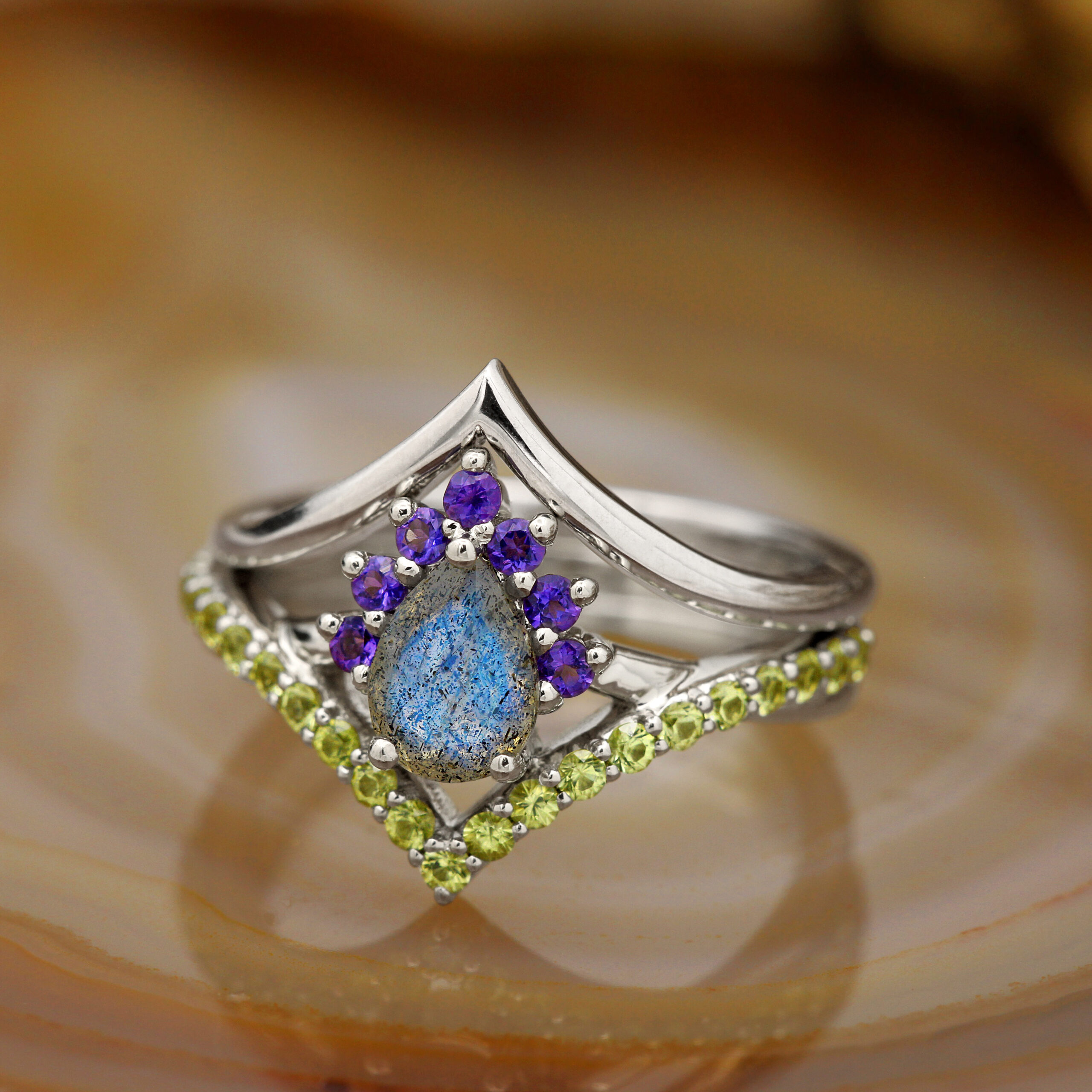 Unique Gemstone Ring » JewelryThis - Custom Jewelry