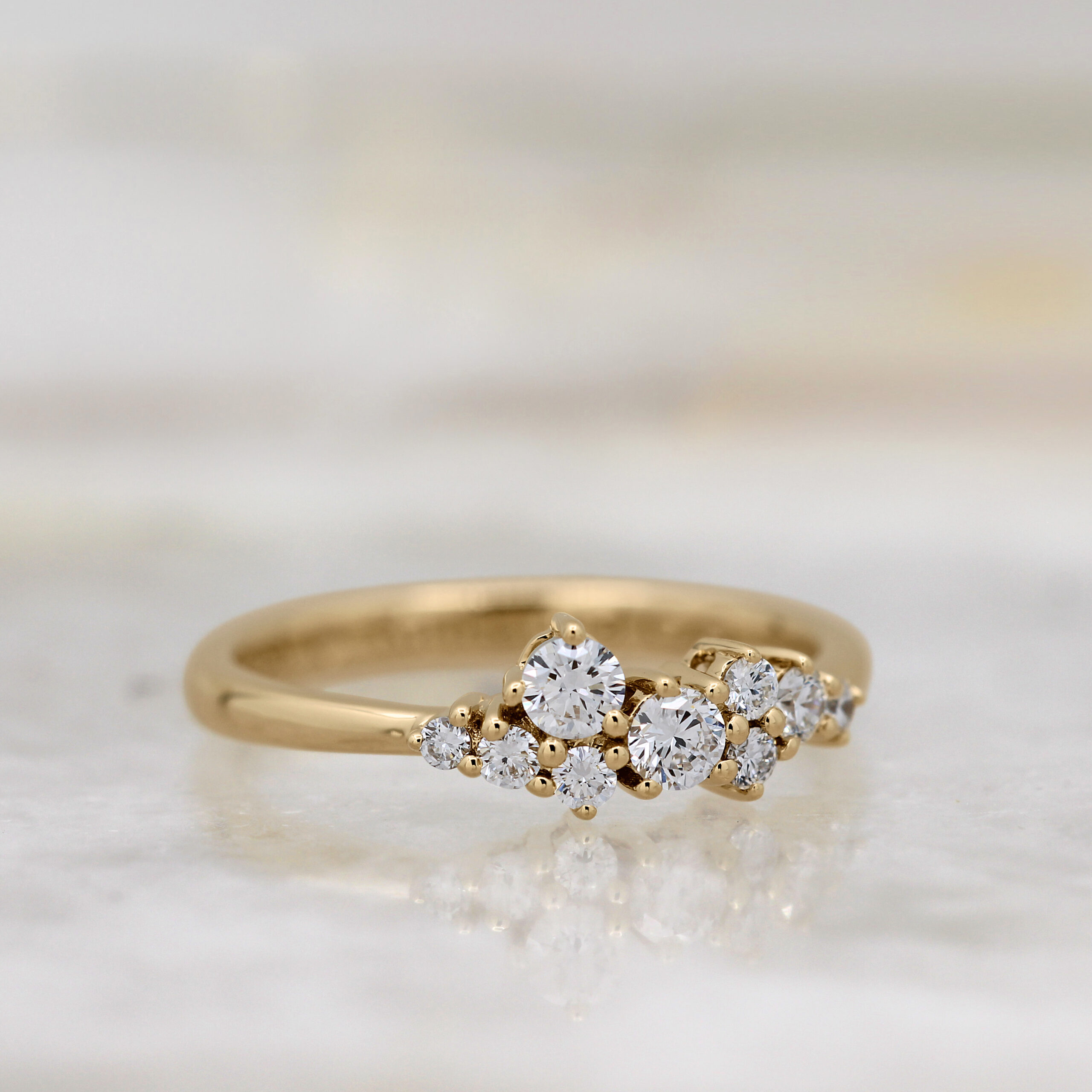 Diamond Cluster Ring » JewelryThis - Custom Jewelry