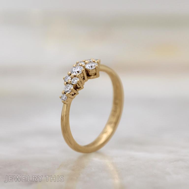 Diamond Cluster Ring » JewelryThis - Custom Jewelry