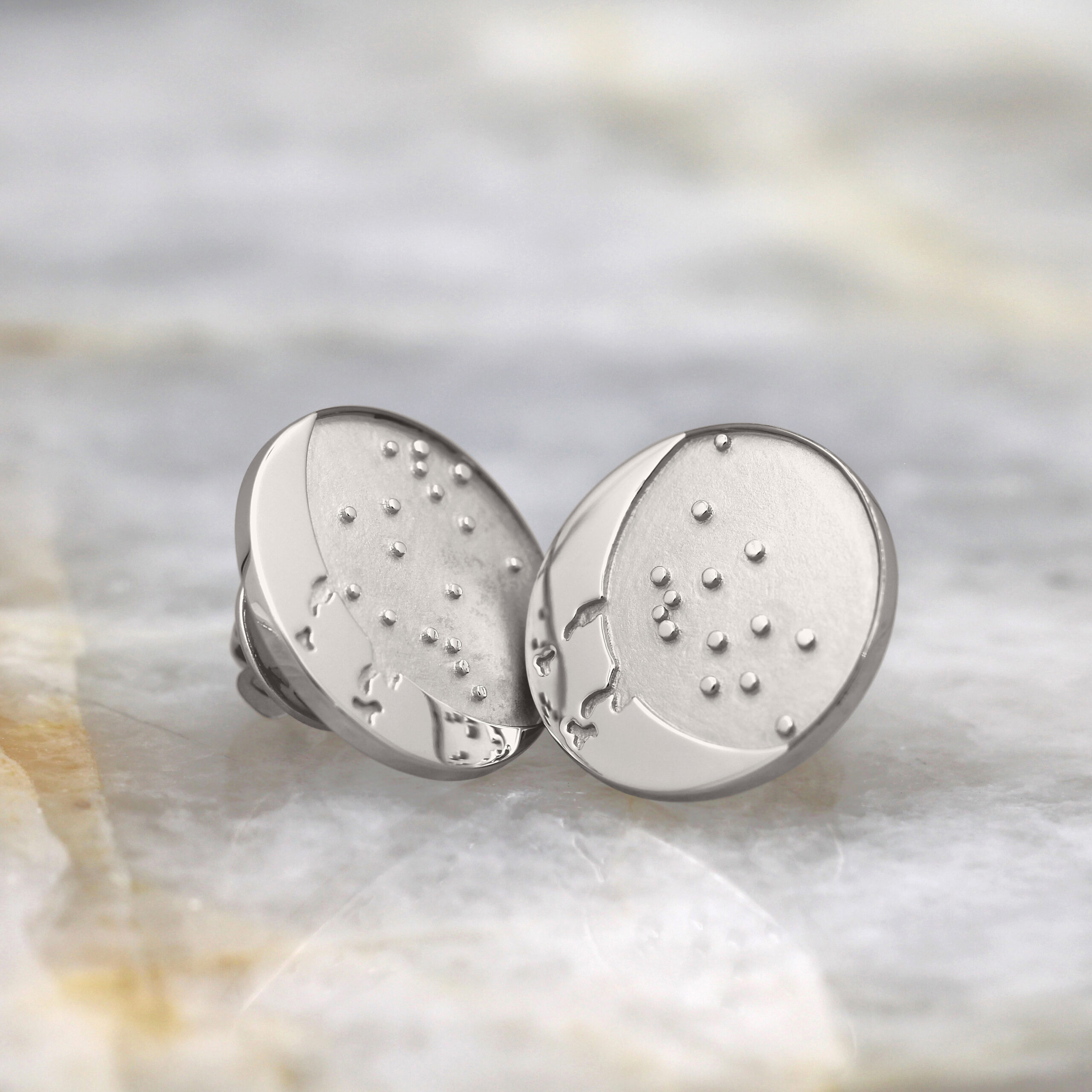 Moon And Constellation Cufflinks » JewelryThis - Custom Jewelry