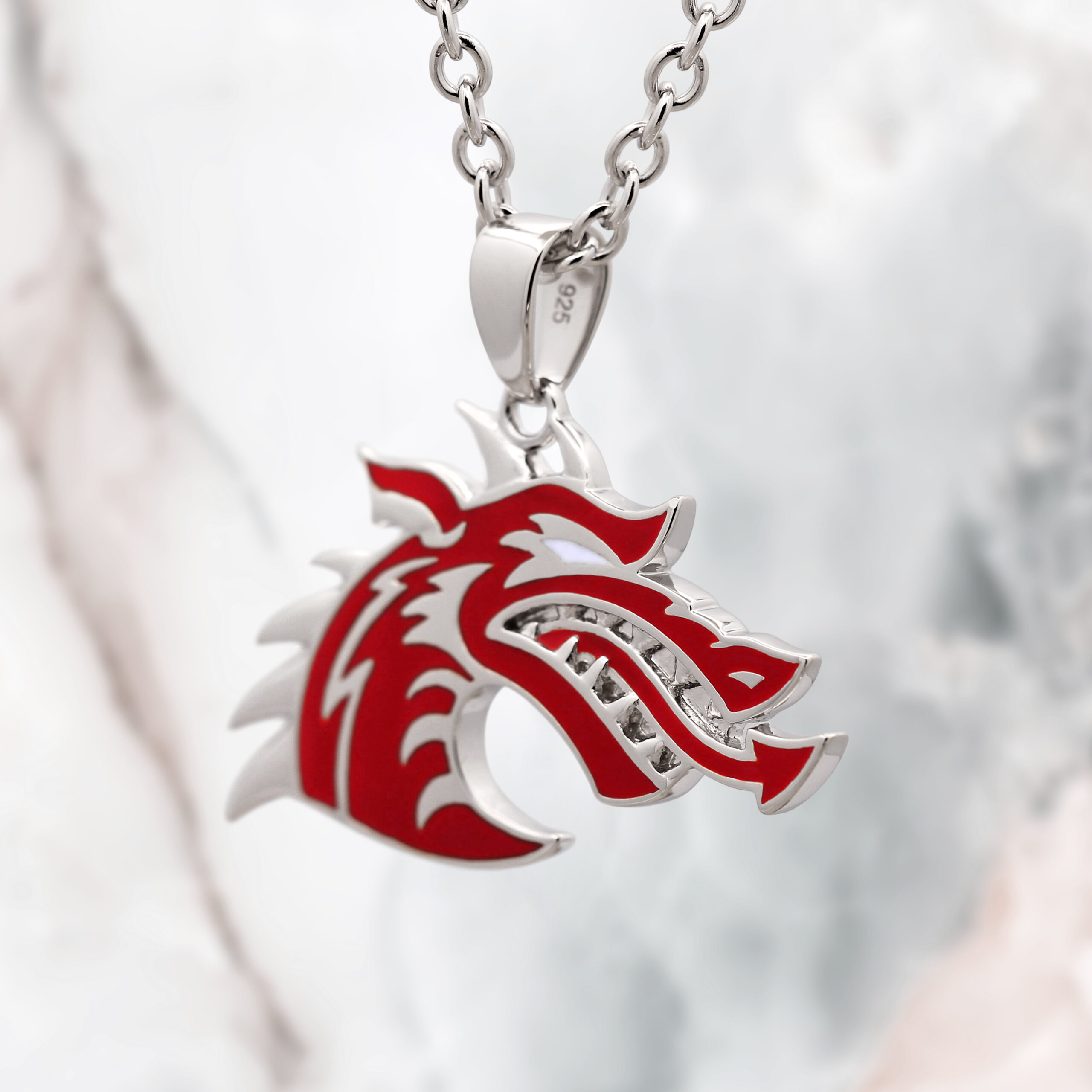 Enamel Mascot Dragon Pendant » JewelryThis - Custom Jewelry